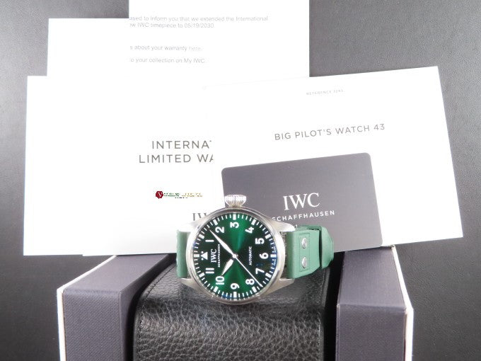 IWC Big Pilot's Watch 43 mm Green Dial IW329306 May 2022 (8 Years Warr ...